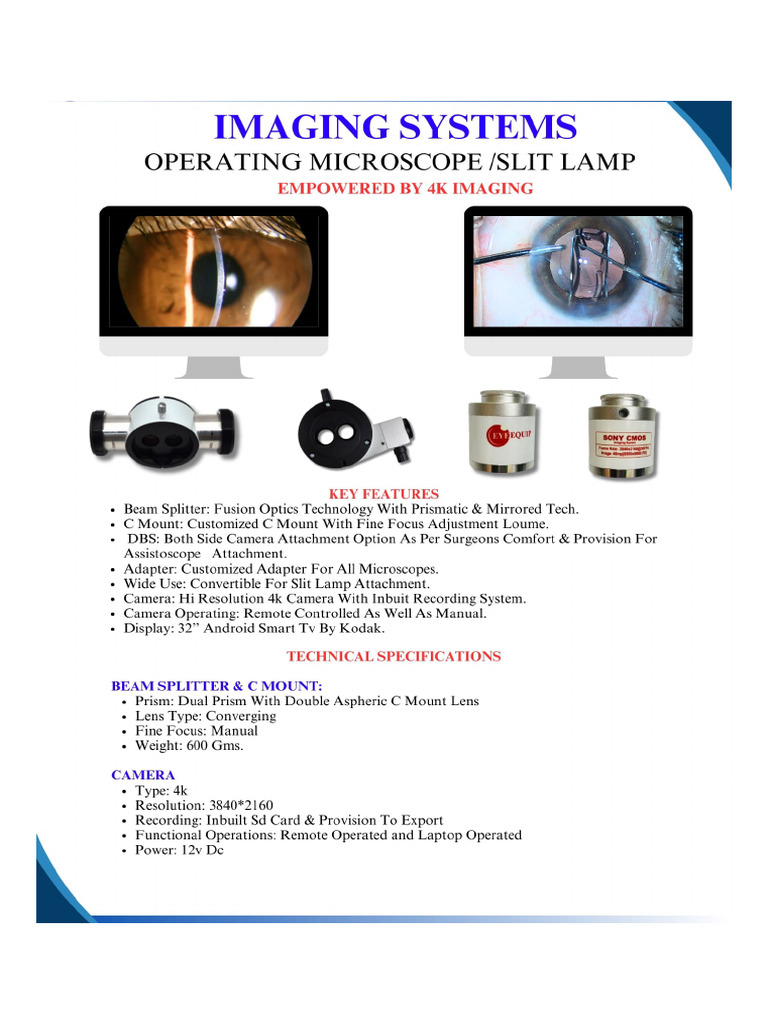 4K Imaging System | PDF