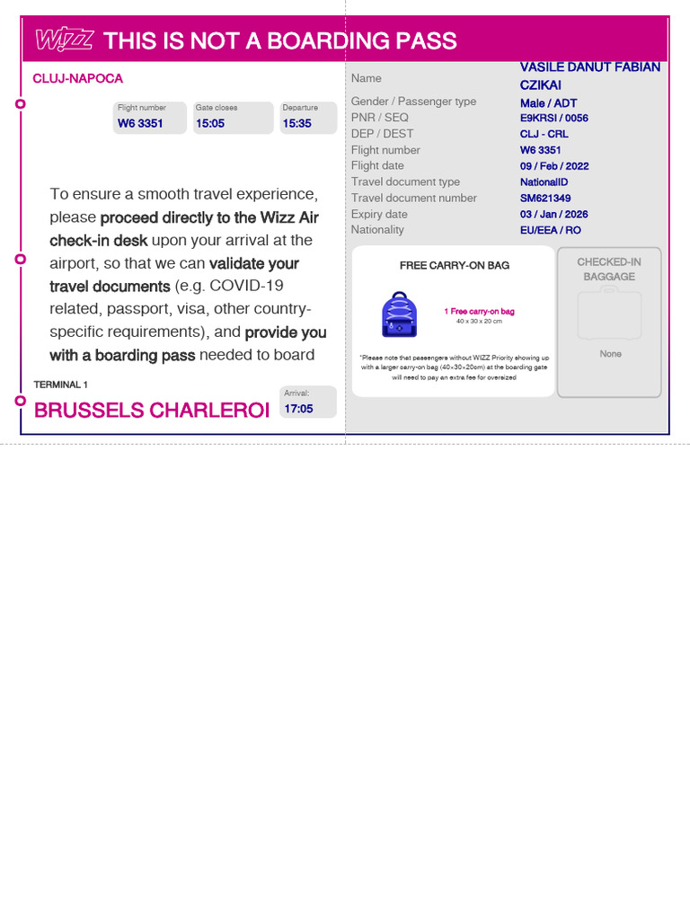 BoardingCard 255741307 CLJ CRL | PDF | International Law | National Security