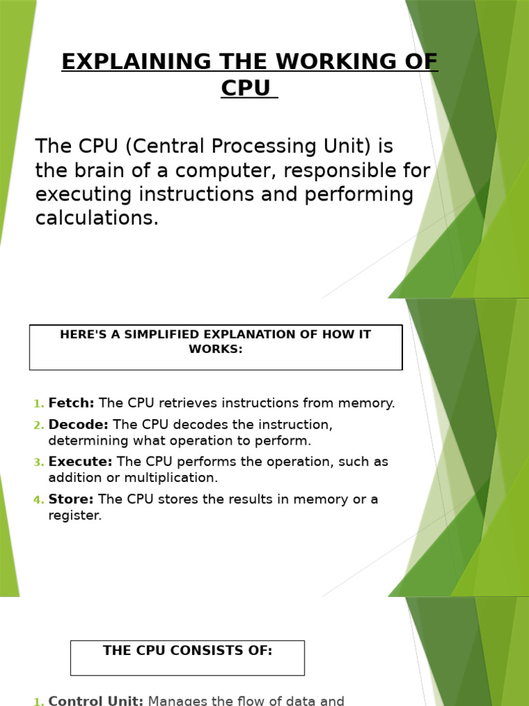 CPU Basics for Beginners | PDF
