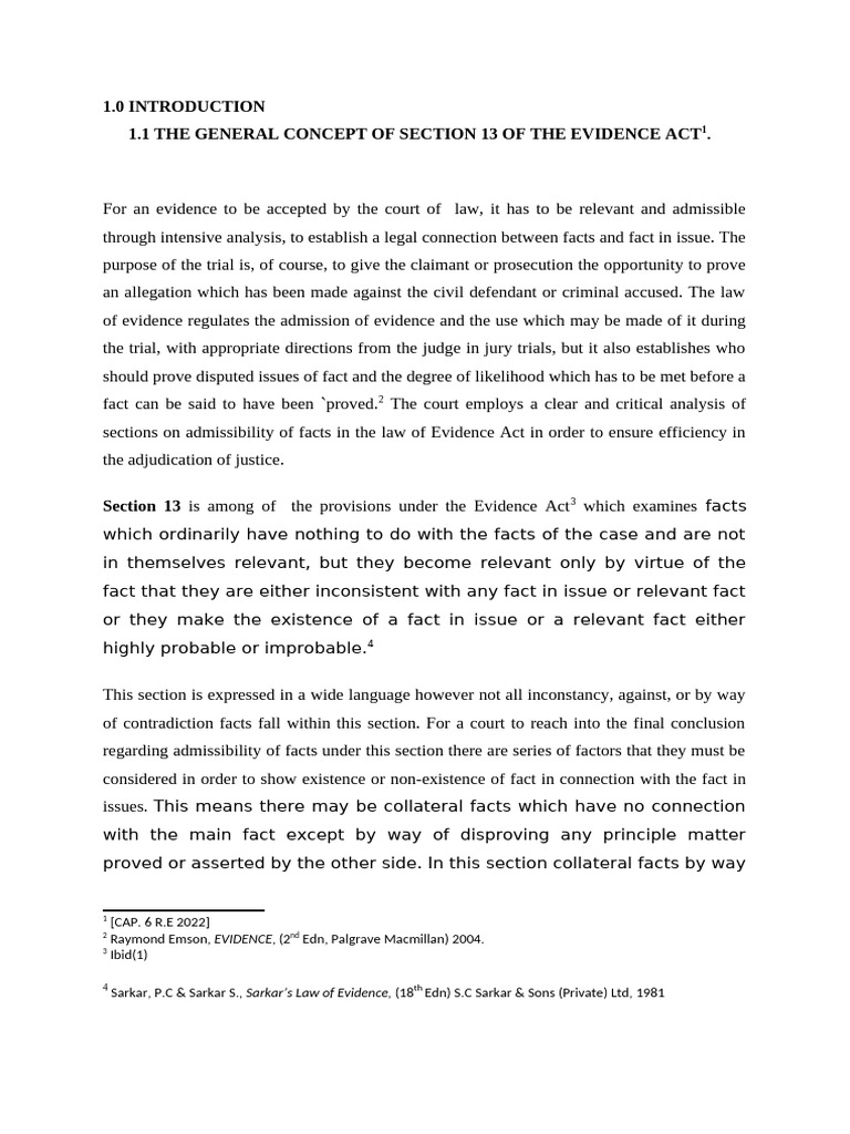 EVIDENCE INDIVIDUAL | PDF | Trials | Evidence (Law)