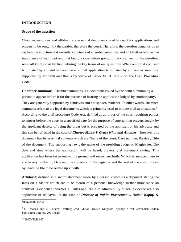 GROUP LEGAL DRAFTING | PDF | Affidavit | Summons