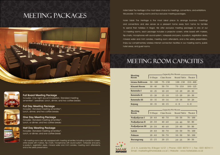 Exclusive Hotel Meeting Packages | PDF | Hotel