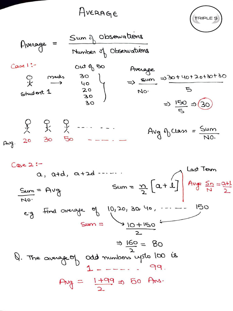 Average Complete PDF with Practice Sheet UNSOLVED _49294688_2025_01_01_19_07 | PDF