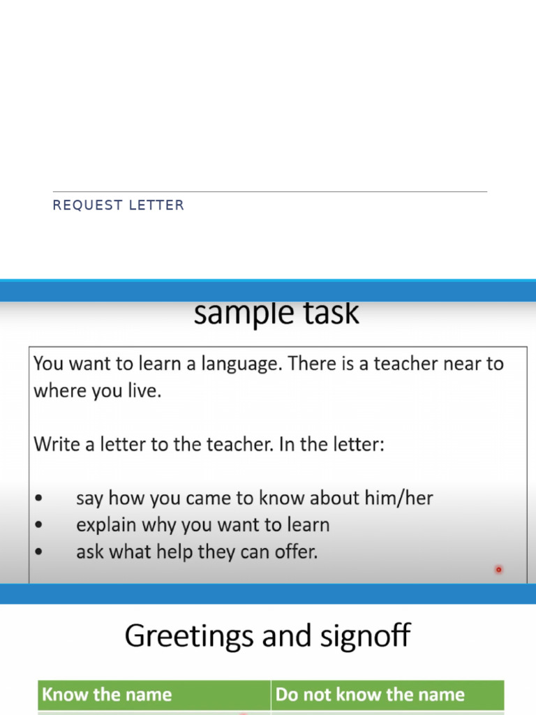 Request Letter | PDF