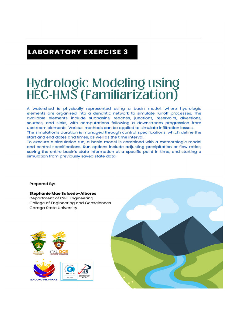 Laboratory Exercise 3 HECHMS Familiarization | PDF | Hydrology ...