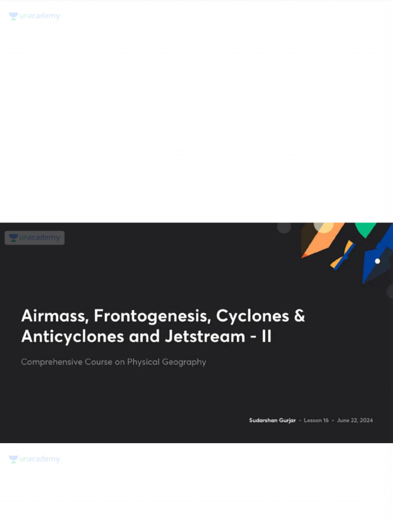 Airmass Frontogenesis Cyclones Anticyclones and Jetstream II With Anno ...