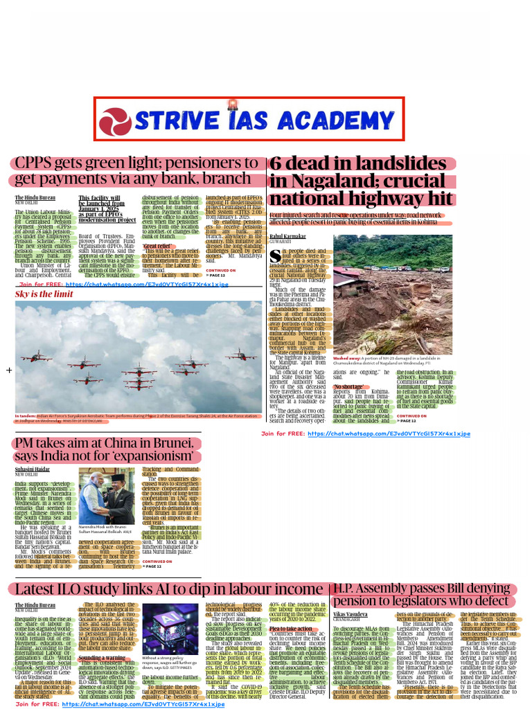 5th Sep Strive IAS Infographics Edition | PDF | Narendra Modi | Bharatiya Janata Party