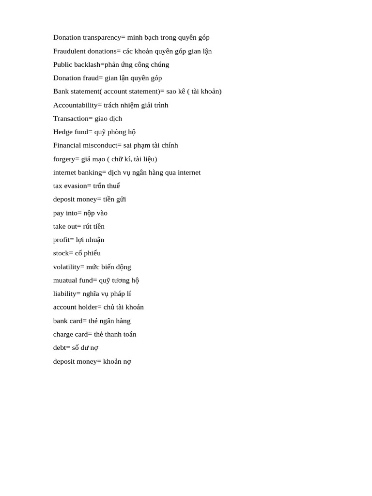 Donation Transparency | PDF