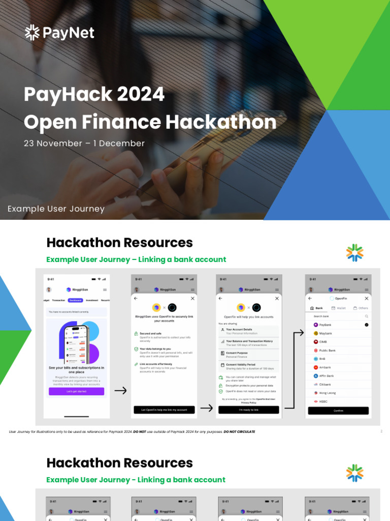 PayHack 2024 Example User Journey | PDF