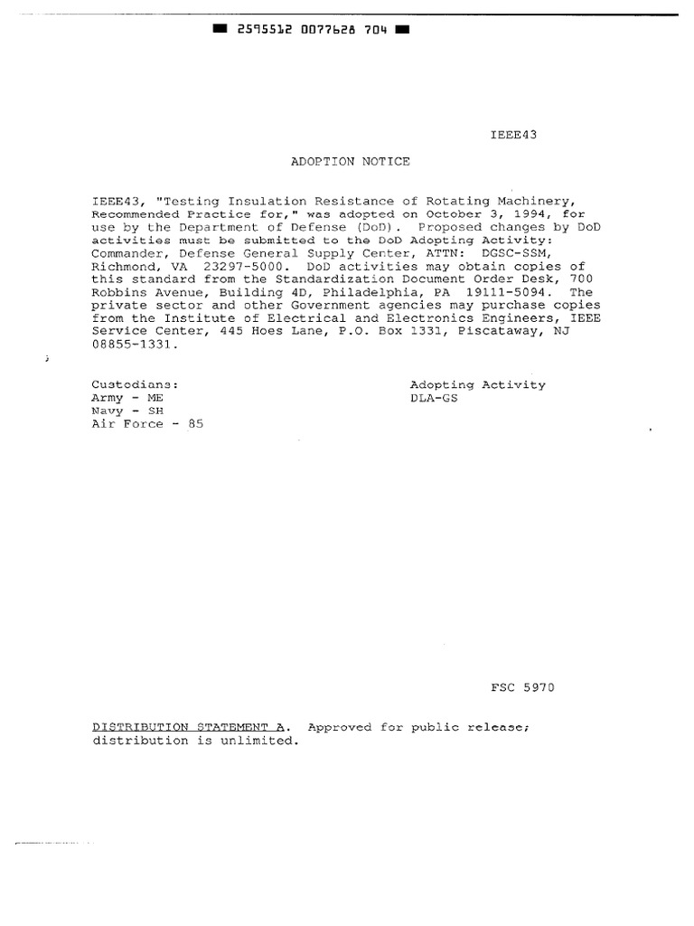 IEEE 43 | PDF | Institute Of Electrical And Electronics Engineers