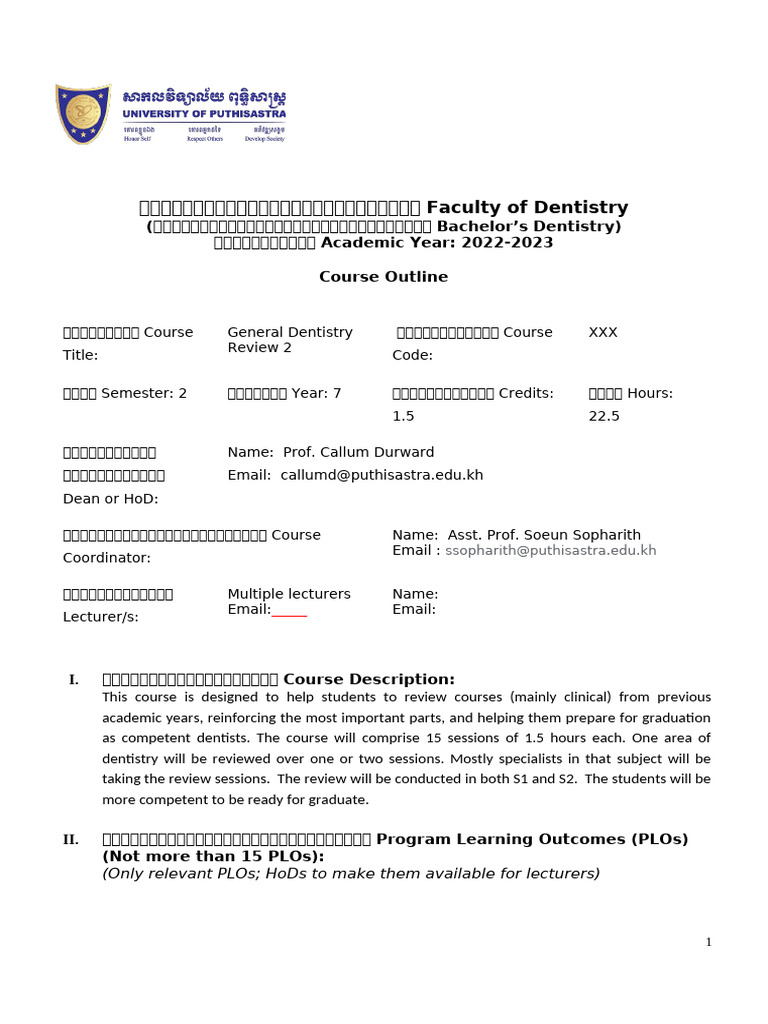 General Dentistry Review 2 | PDF | Dentistry | Lecture