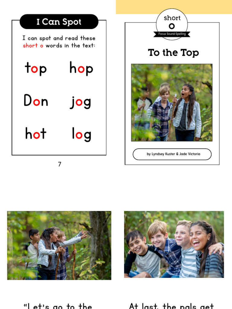 Short O Sound Reading Activity | PDF | Human Communication | Learning