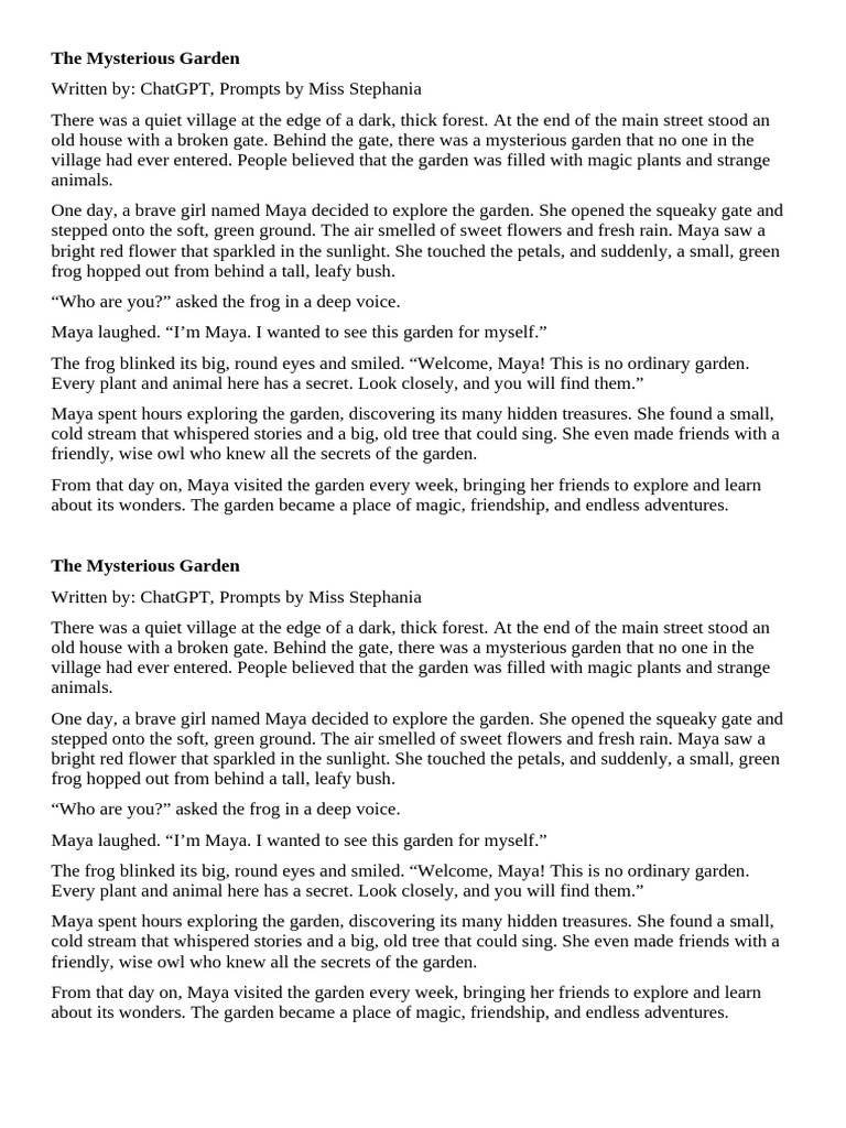 The Mysterious Garden - Noun Phrases | PDF | Noun | Adjective