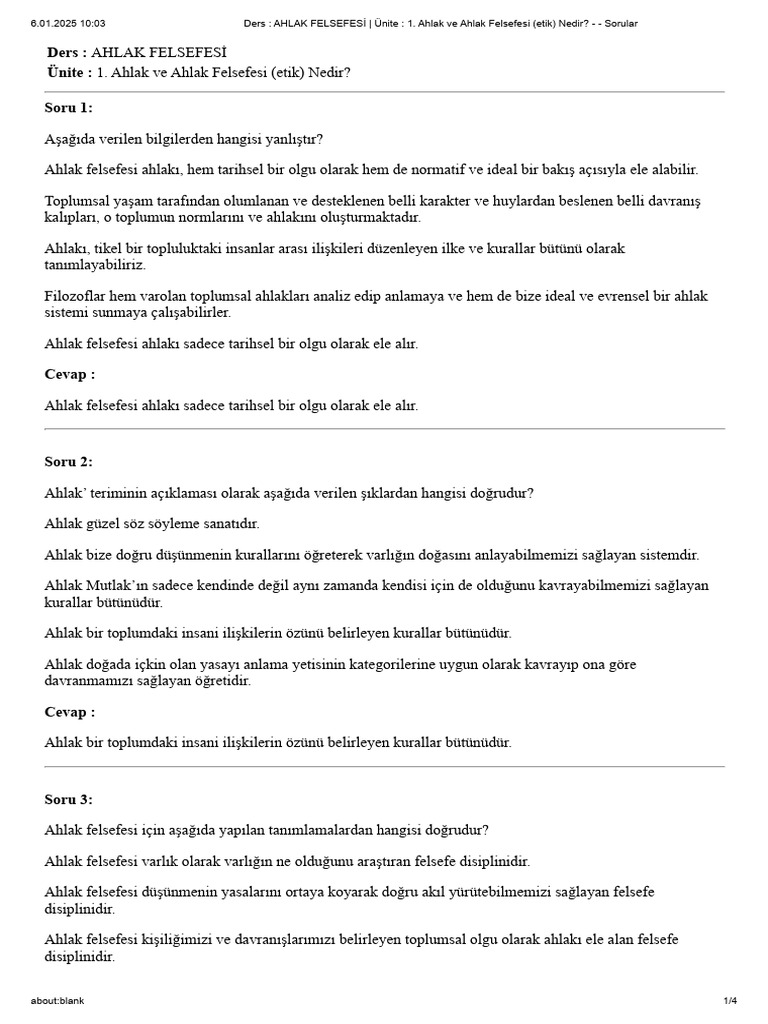Ders _ AHLAK FELSEFESİ _ Ünite _ 1. Ahlak Ve Ahlak Felsefesi (Etik ... Ders _ AHLAK FELSEFESİ _ Ünite _ 1. Ahlak Ve Ahlak Felsefesi (Etik ...