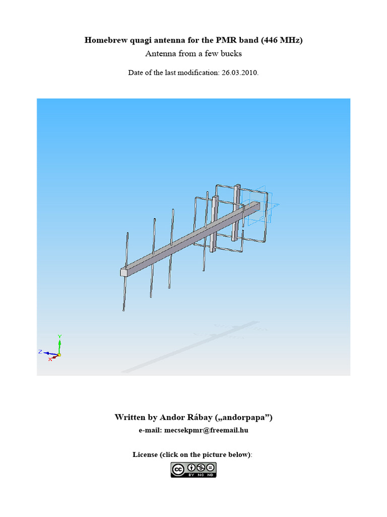 Quagi 6 Element Pmr446 ENG | PDF | Antenna (Radio) | Coaxial Cable