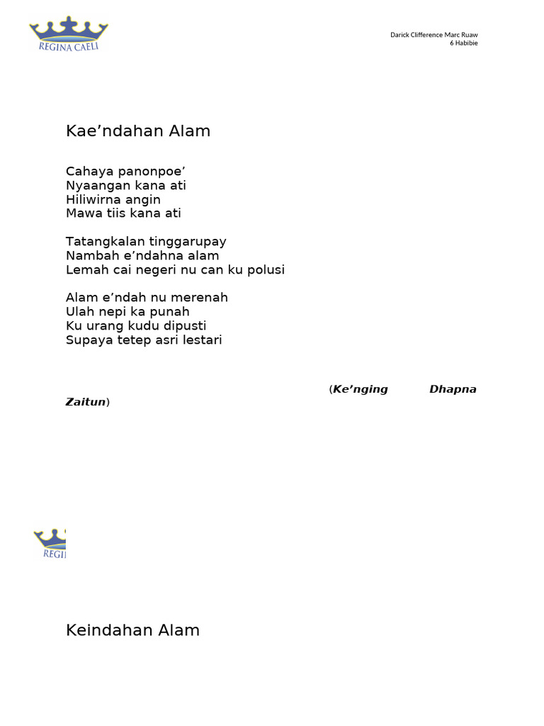 Sajak Sunda | PDF