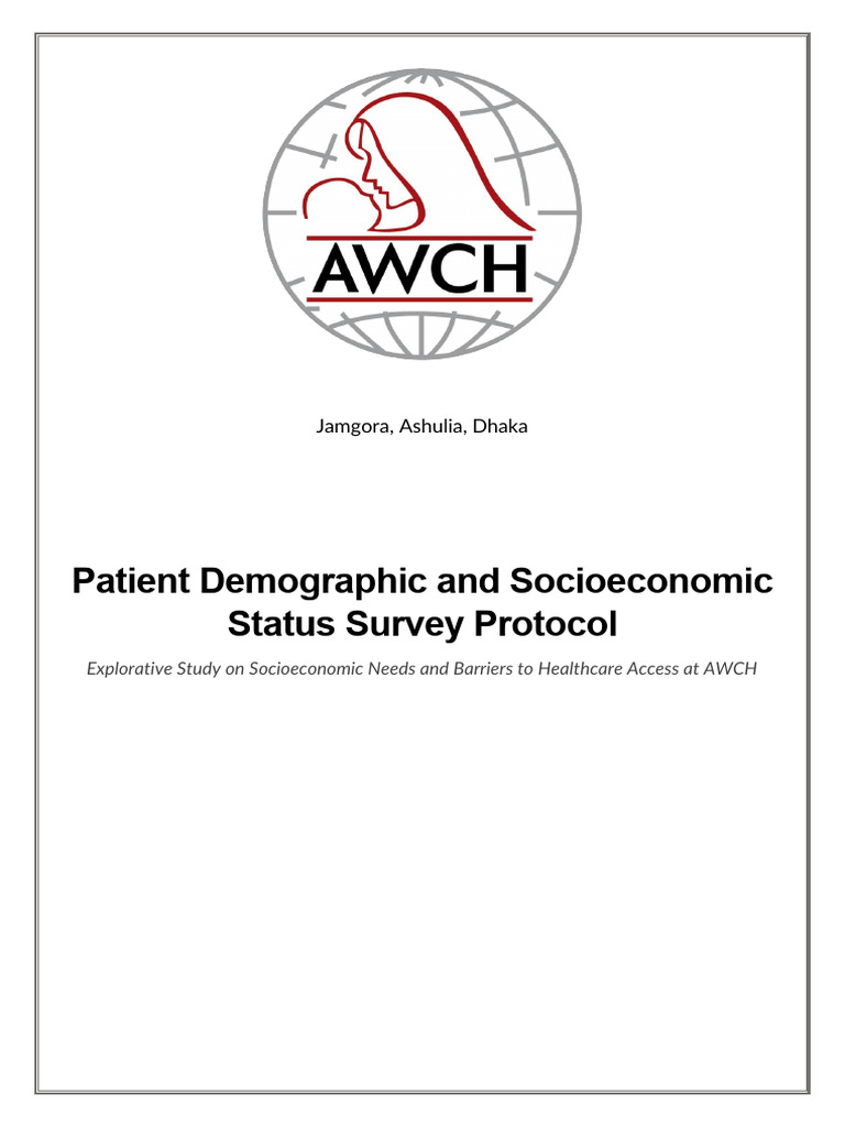 Patient SES Survey Protocol - Final | PDF | Sampling (Statistics ...