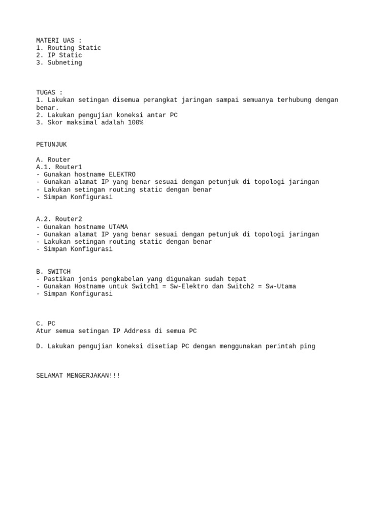 Materi Uas Semester 2 | PDF