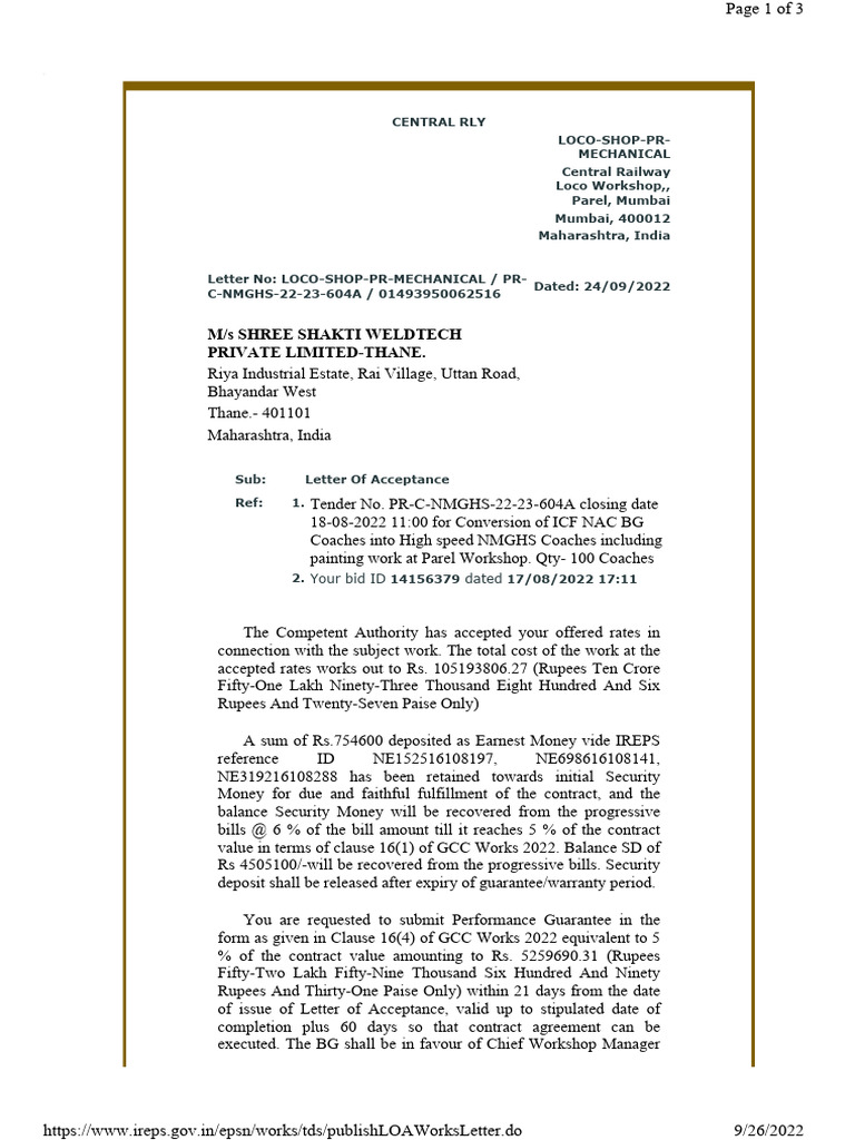 LOA NMGHS Parel LOCO WS - 031428 | PDF | Private Law