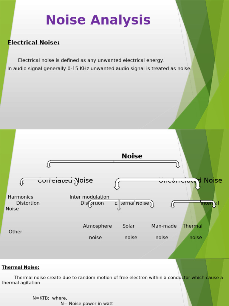 Noise Analysis | PDF | Signal To Noise Ratio | Amplifier