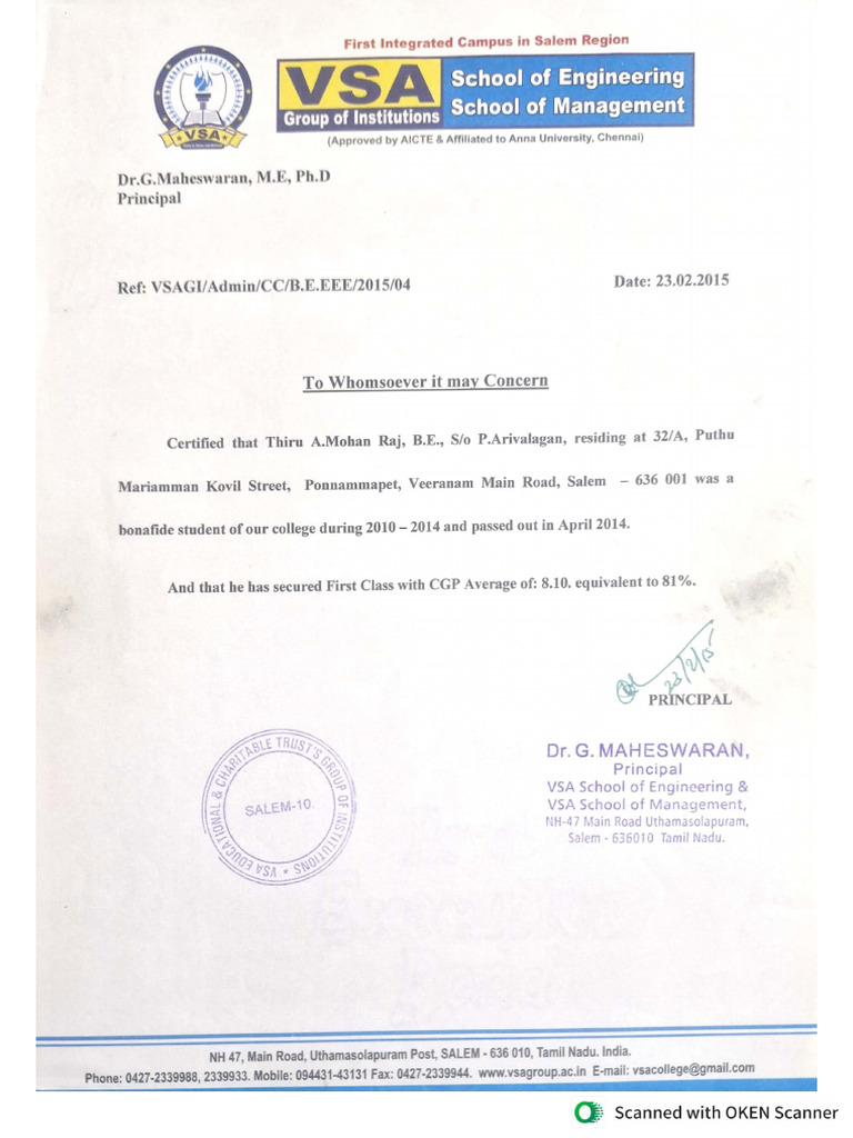 Other Relavent Certification | PDF