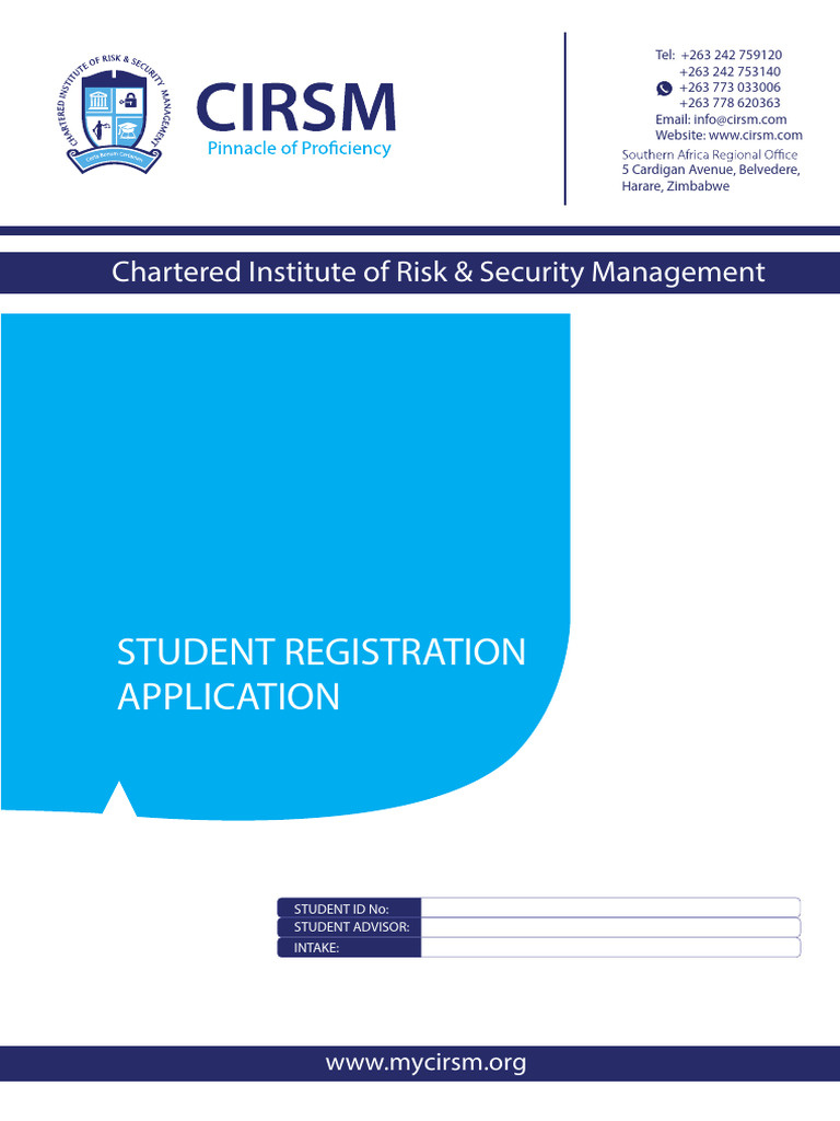 CIRSM Application Form A4 | PDF | Debit Card | Banks
