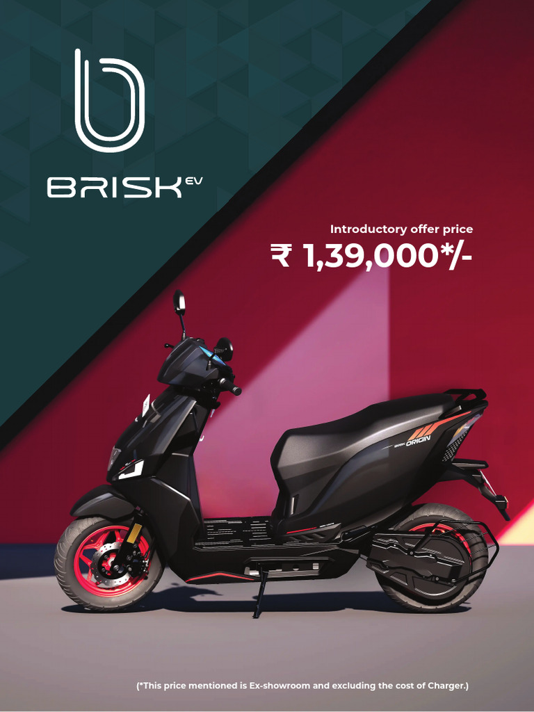 Brisk_Origin_ Brochure | PDF | Electric Motor | Battery Charger