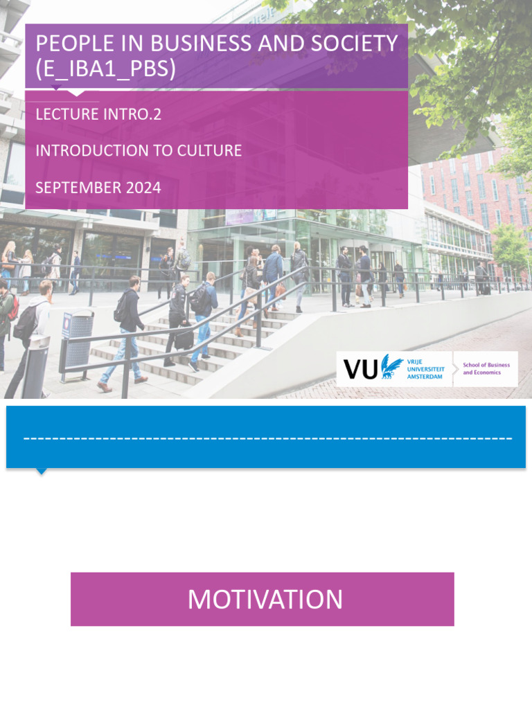 E_IBA1_PBS_L0intro.2 | PDF | Behavioural Sciences | Social Psychology