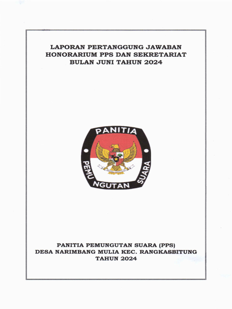 SPJ Honor Bulan Juni Pps Narimbang Mulia | PDF