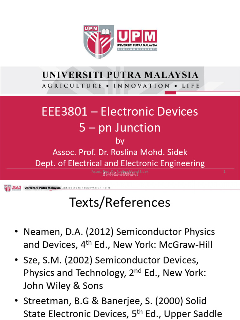 5-pn Junction (1) | PDF | P–N Junction | Diode
