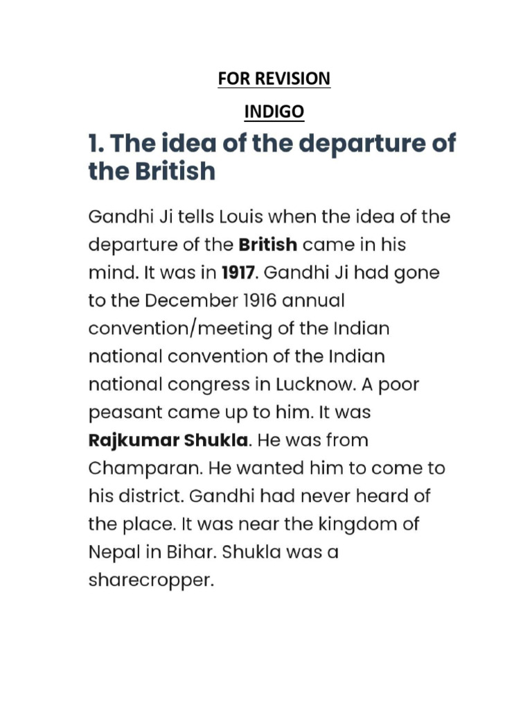 Indigo | PDF | Mahatma Gandhi | British Raj