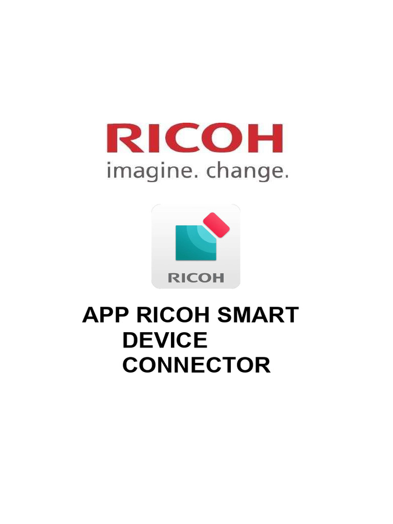 App Ricoh Smart Device Connector | PDF | Aplicación movil | Android ...