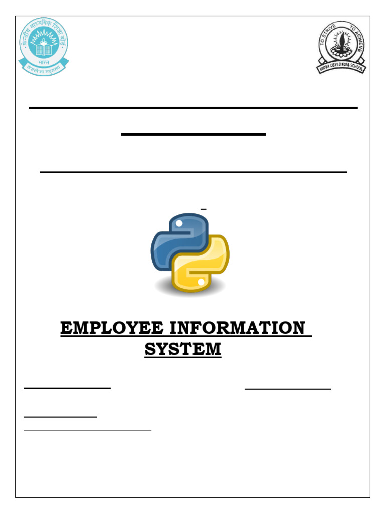 Employee Information System Pdf Databases My Sql