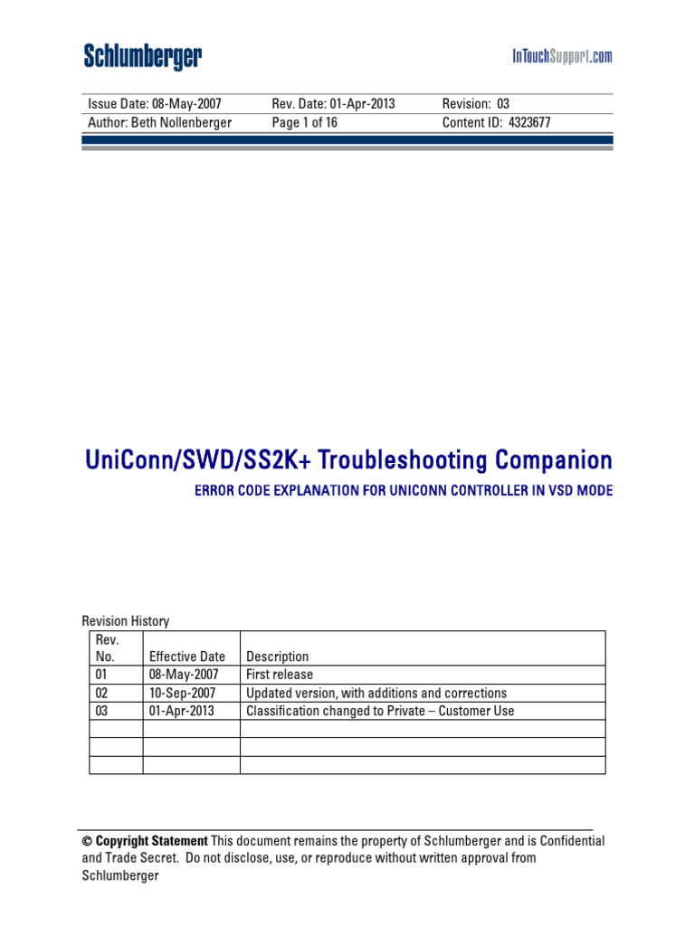 UniConn SWD SS2K-Troubleshooting Companion Ver03 4323677 02 | PDF ...