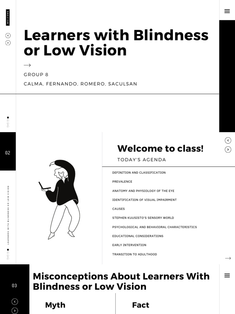 Learners With Blindness or Low Vision | PDF | Visual Impairment | Human Eye