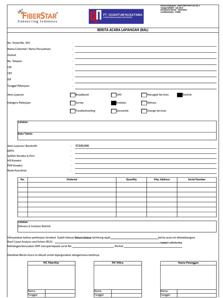 Alternatif Login Starlink 4D | PDF