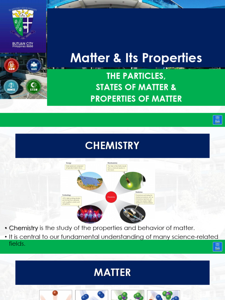 Matter and Its Properties 1(2) 1 | PDF | Matter | Atoms