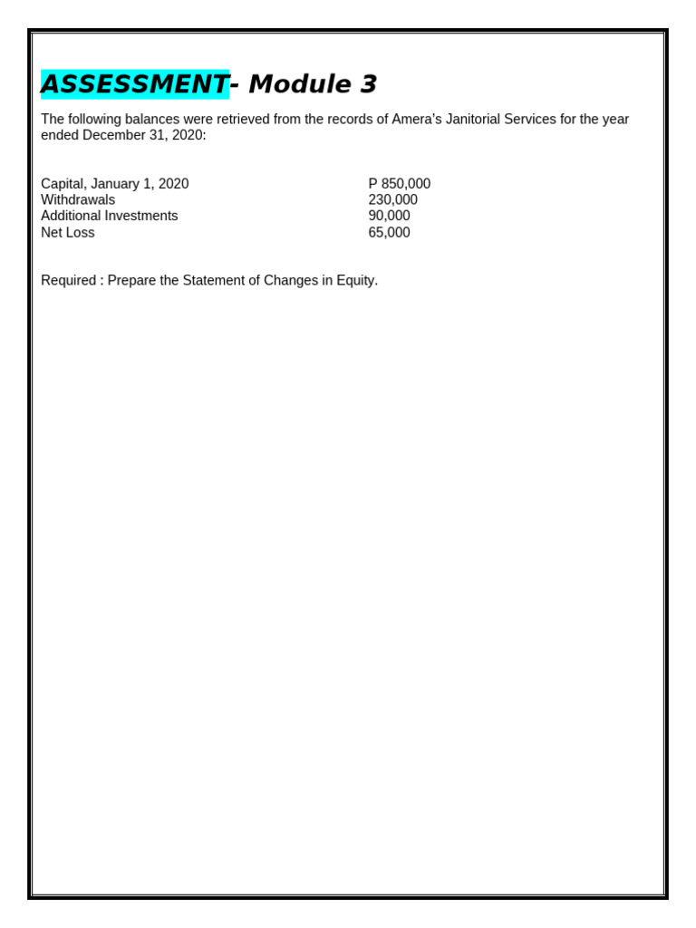 Assessment Module 3 | PDF