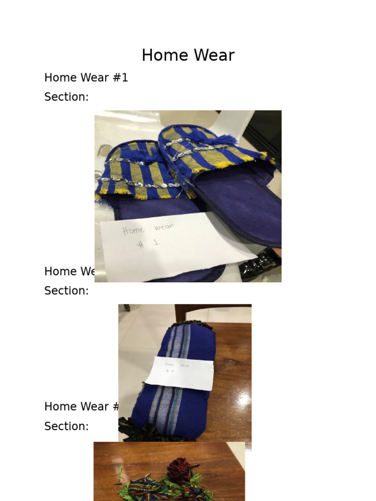 Home Wear | PDF