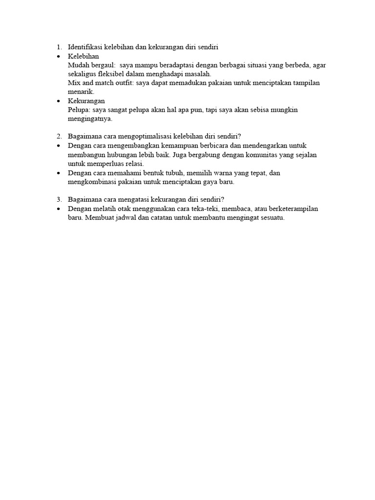 Kelebihan Dan Kekurangan | PDF