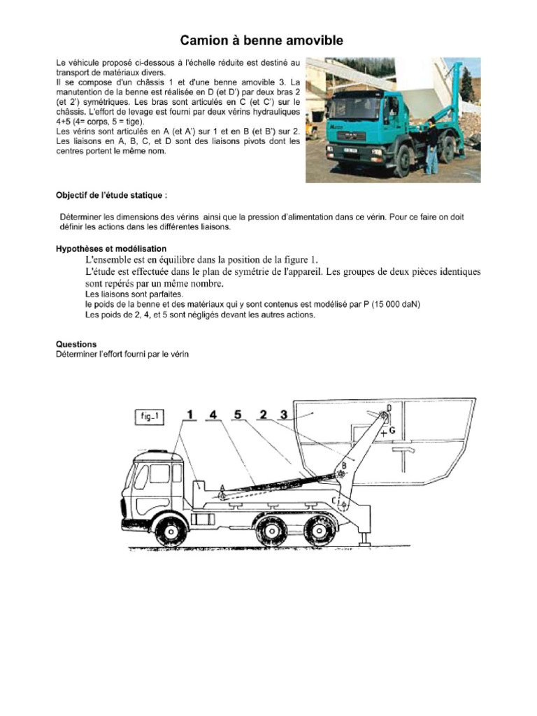 Mecanique - exercices statique graphique 1 et 2 | PDF