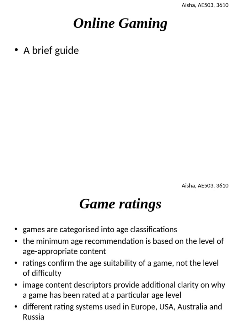 Online Gaming | PDF
