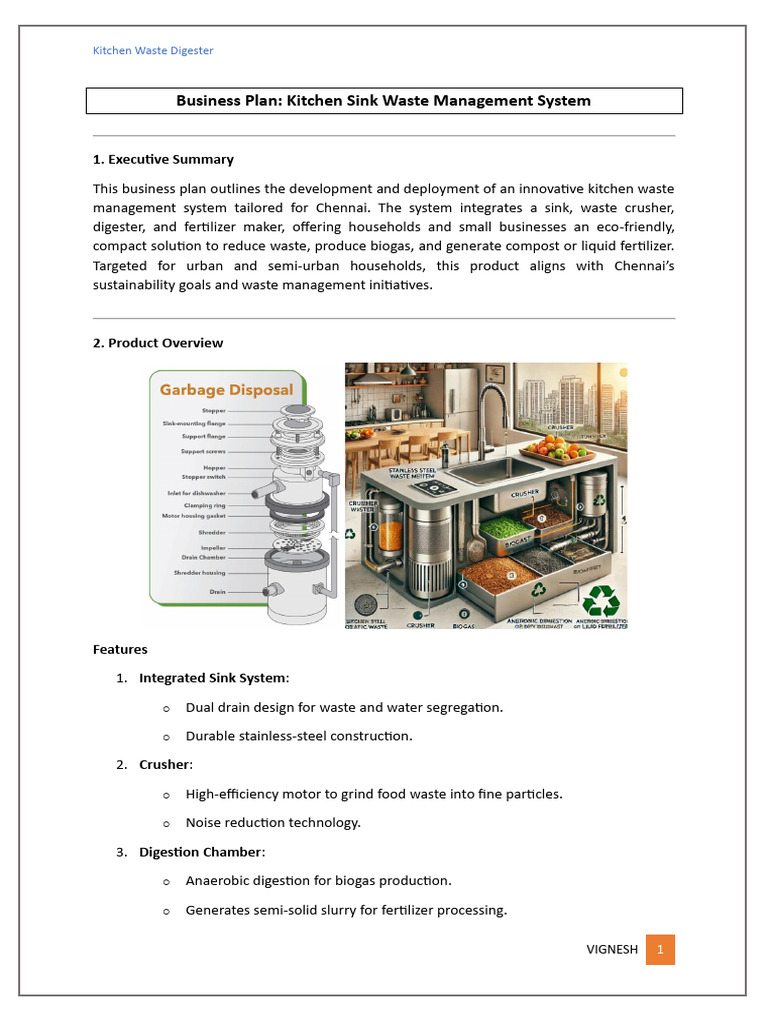 Kitchen Waste Digester | PDF | Anaerobic Digestion | Biogas