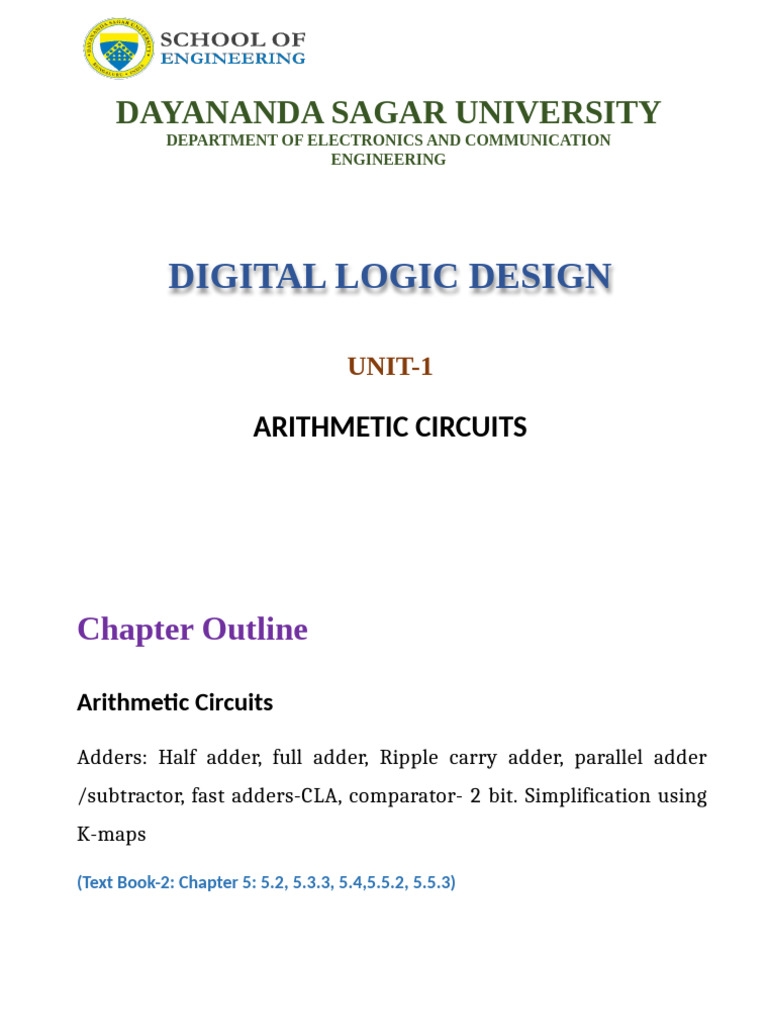 DLD MOD1.3 | PDF | Computer Engineering | Digital Electronics