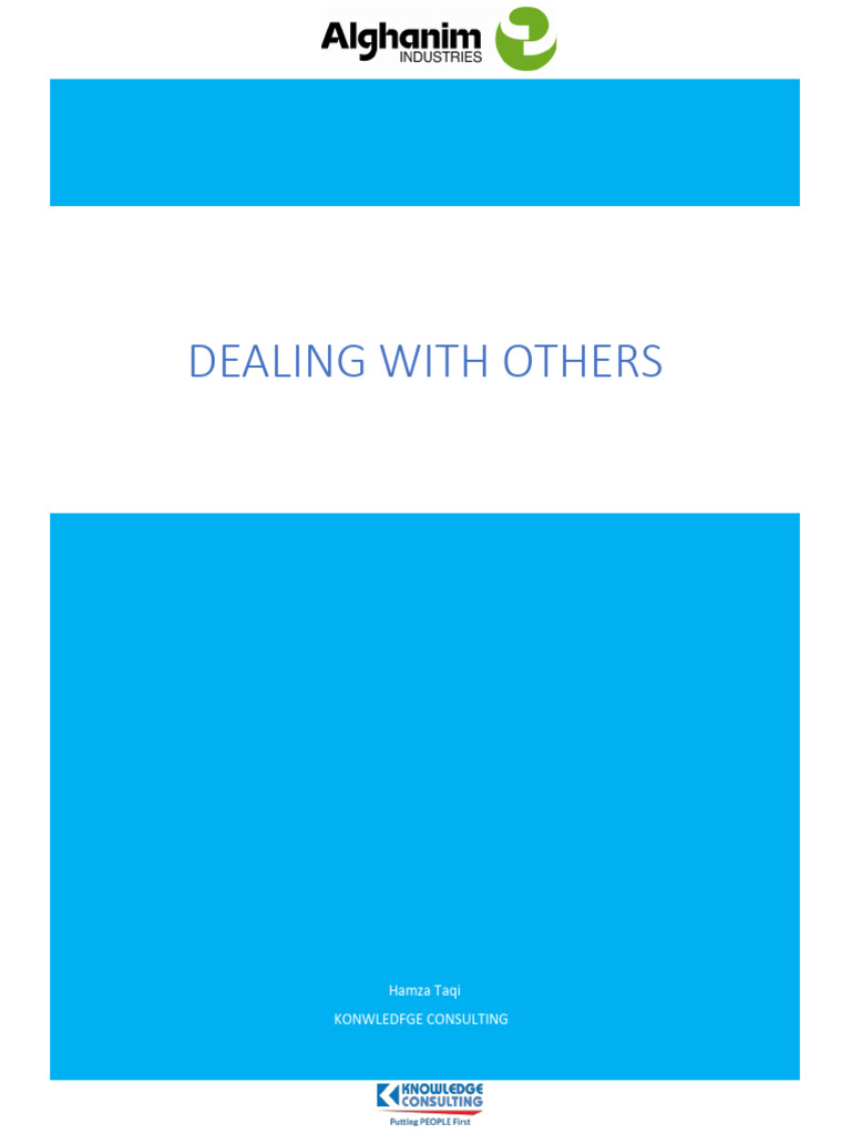 Dealing With Others Workbook | PDF | Neuron | Brain