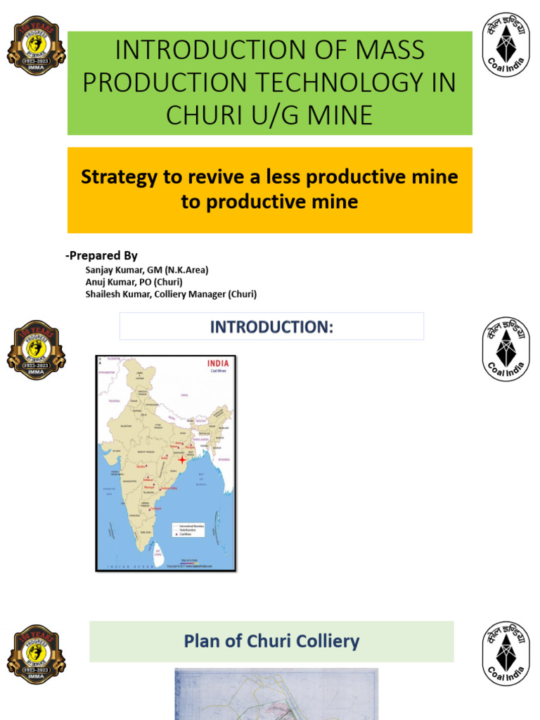 CM Introduction in Churi Mine v1 | PDF | Coal Mining | Mining