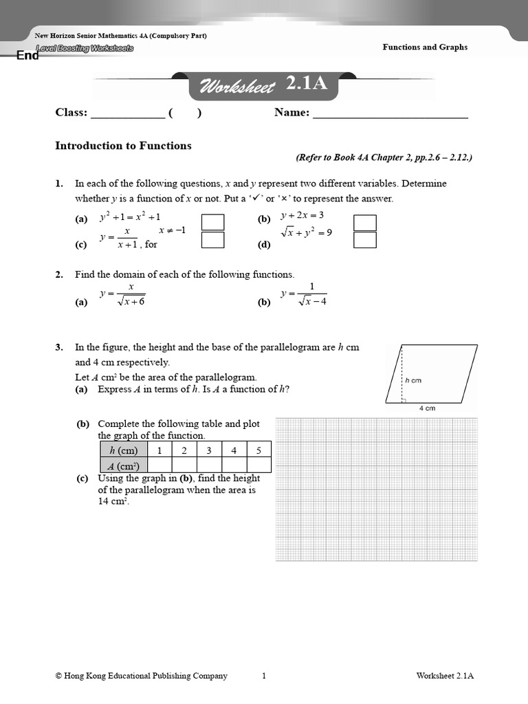 Ch2 Functions and Graphs | PDF | Function (Mathematics) | Mathematical Analysis