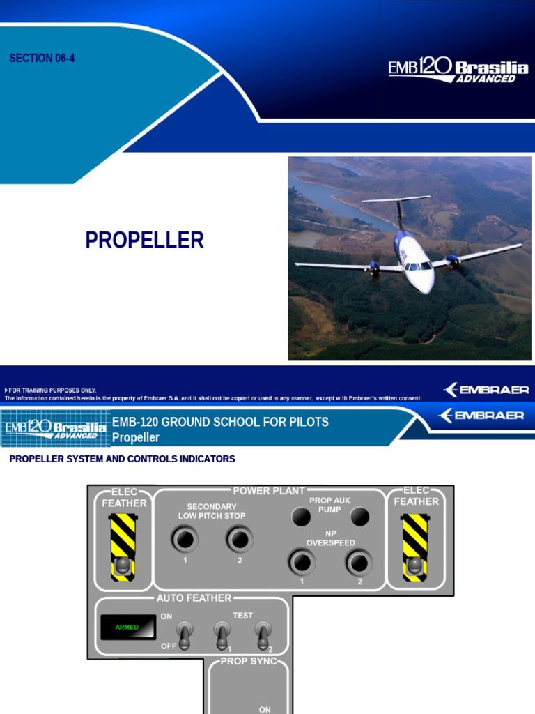 EMB-120 Propeller System Overview | PDF | Aviation | Machines