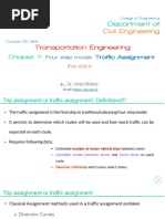 Lecture 4 - Trip Assignment | PDF | Transport | Applied Mathematics