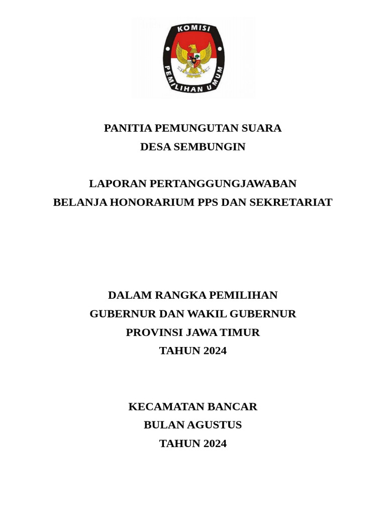 SPJ Honor Pps Dan Sekretariat Bulan Agustus | PDF